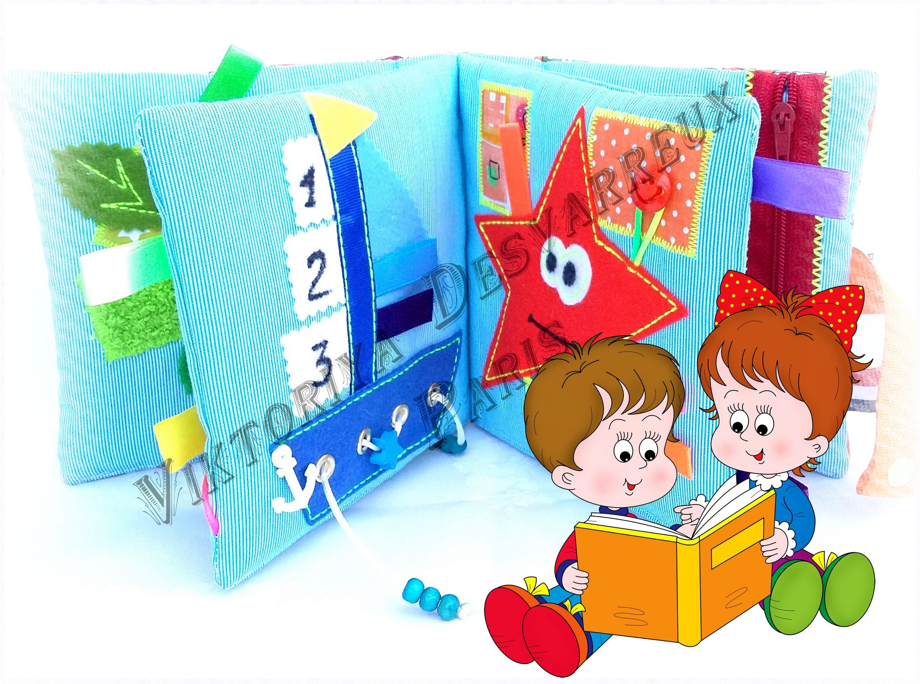 Toddler Quiet Book Montessori Busy Book Rainbow Toys Baby - Etsy