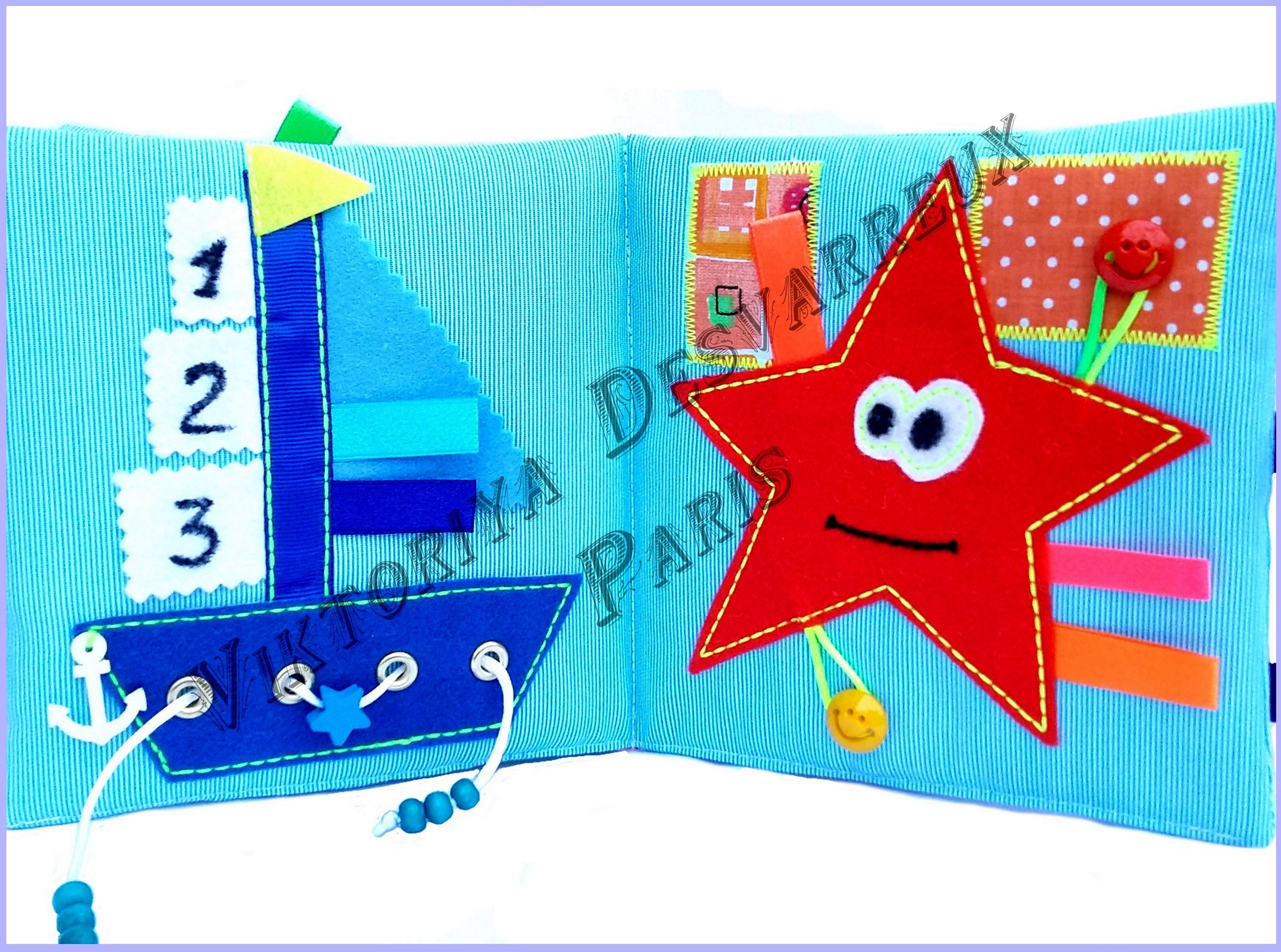 Toddler Quiet Book Montessori Busy Book Rainbow Toys Baby - Etsy