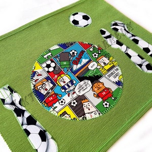 Personalized Montessori Placemat Football Theme Sports First Day of ...