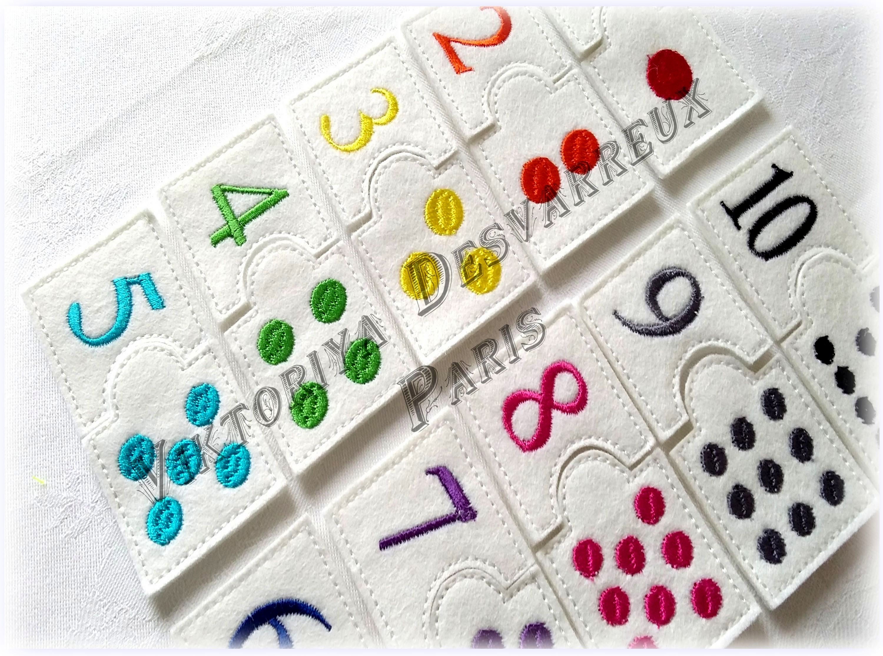 Numbers Matching Puzzles Learning Number Puzzle Soft | Etsy