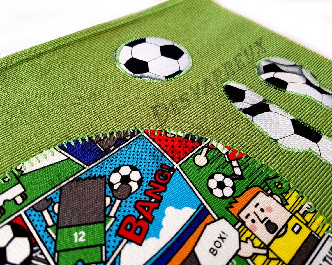 Personalized Montessori Placemat Football Theme Sports First | Etsy