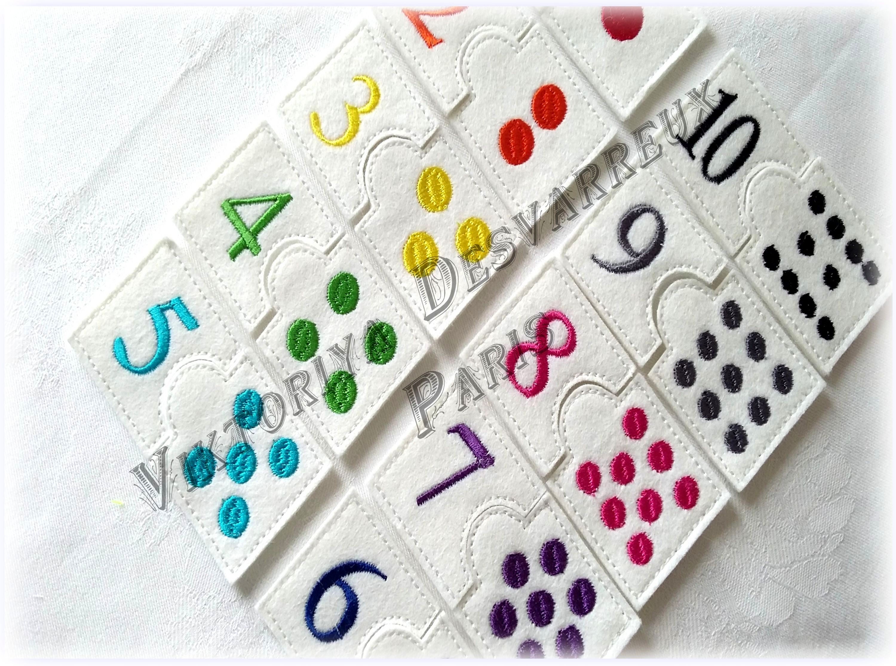 Numbers Matching Puzzles Learning Number Puzzle Soft | Etsy