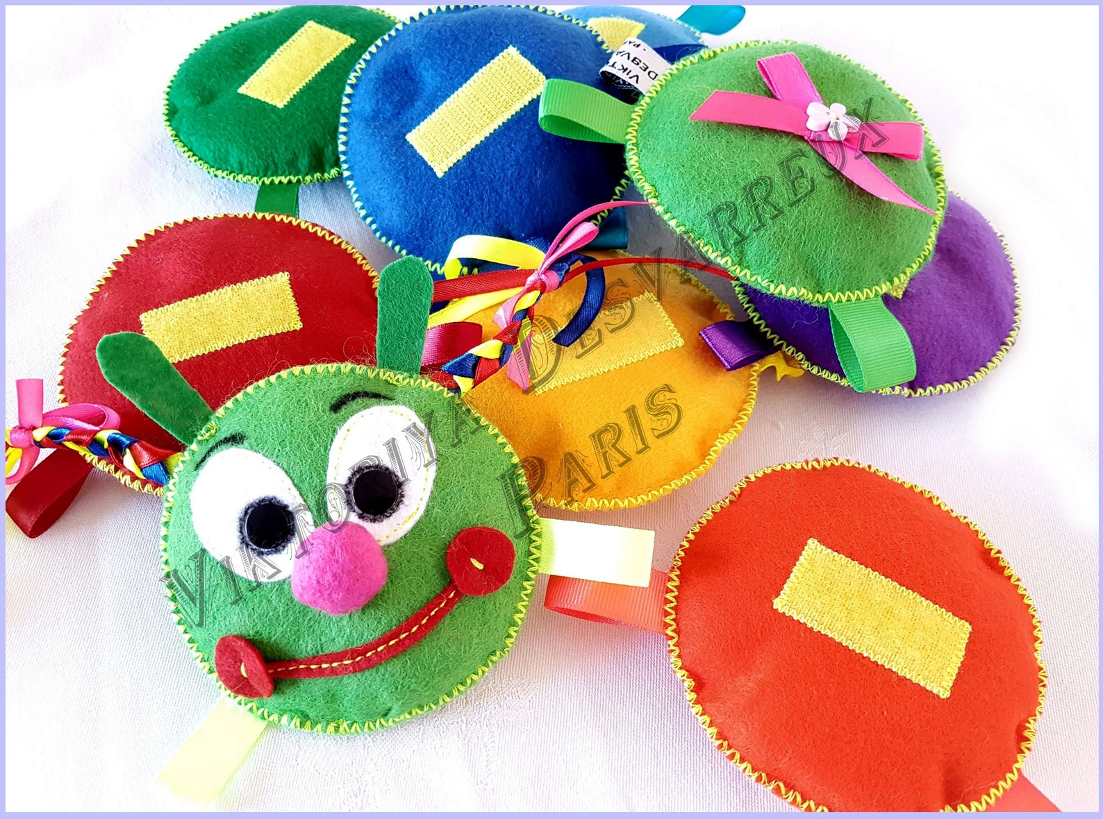Color Matching Game Caterpillar Rainbow Sorting and Colour - Etsy