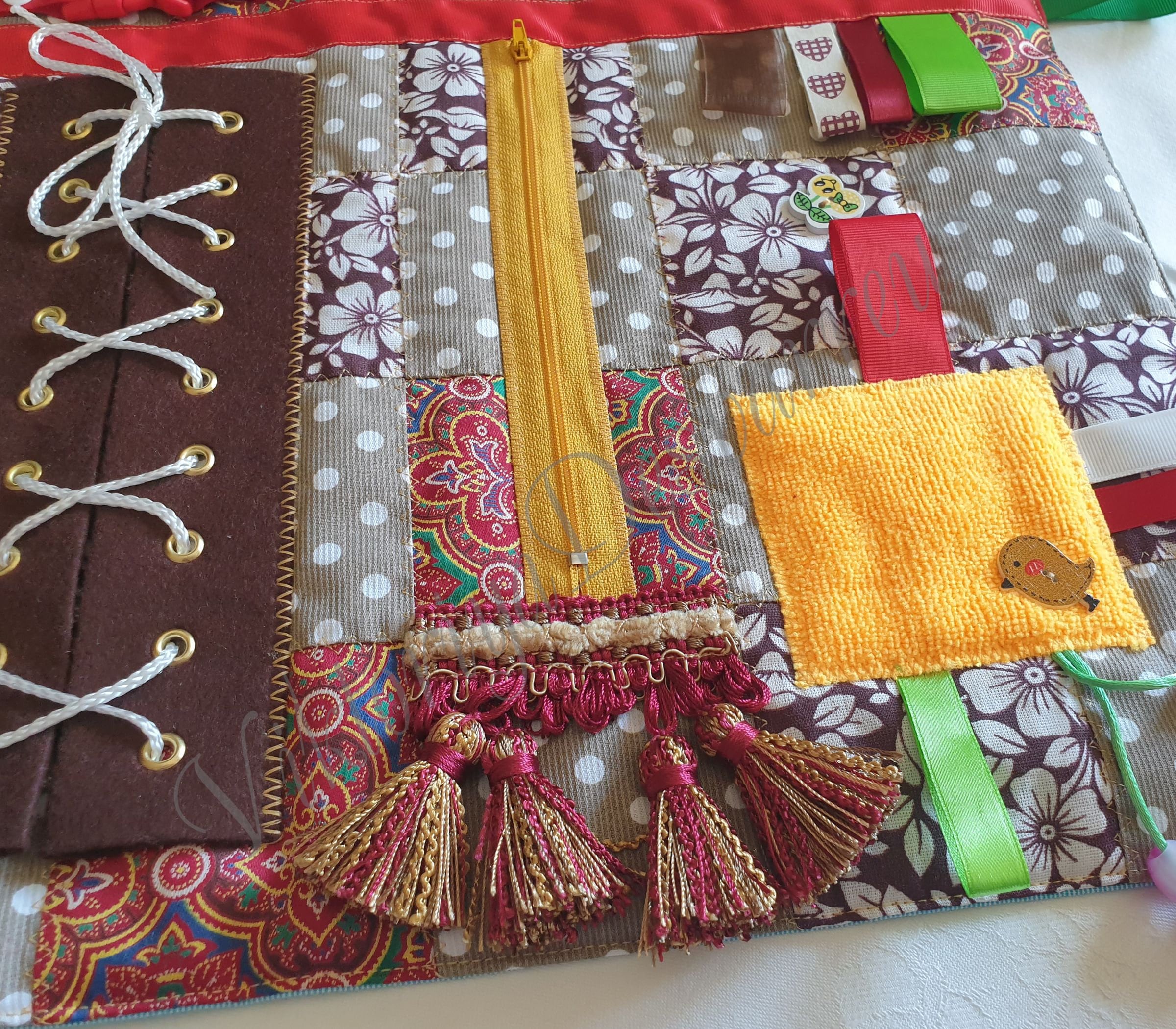 Fidget Quilt, Activity Blanket, Busy Blanket for Alzheimer's / Dementia ...