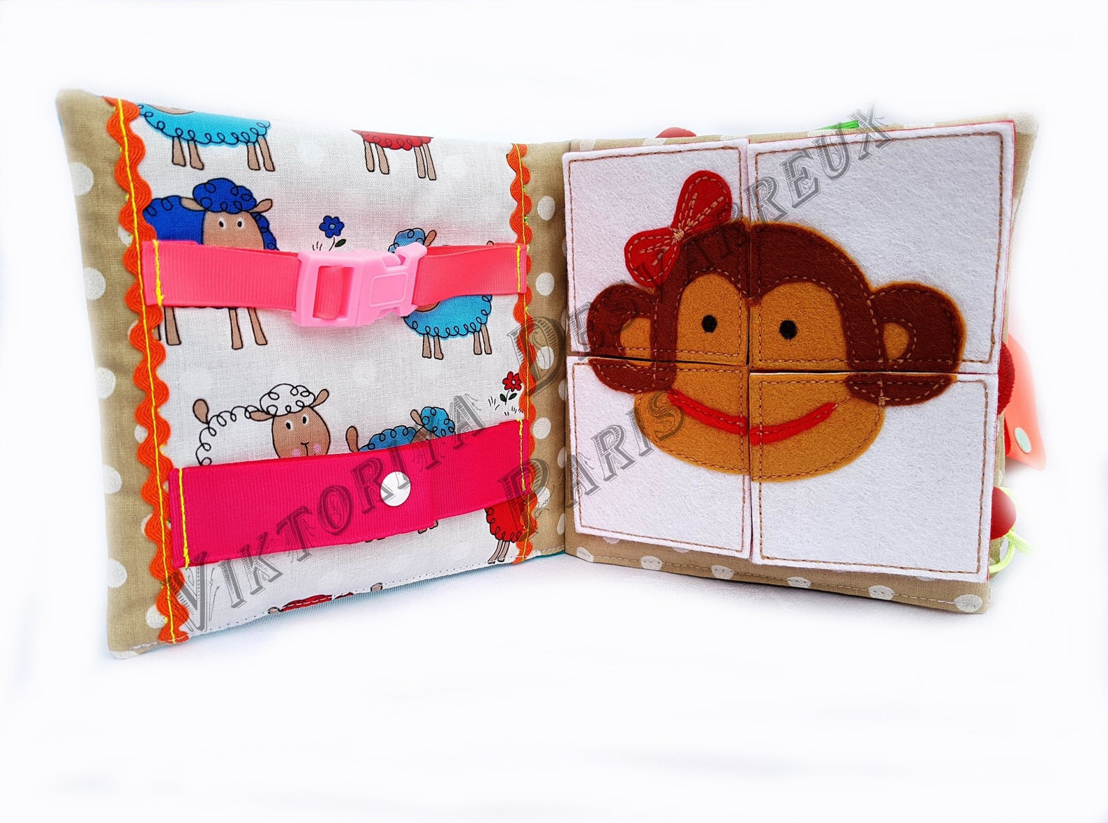 Montessori Toddler Quiet Book Activity Soft Busy Book - Etsy