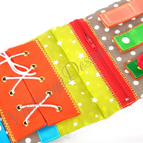 Quiet Book Page Zipper Buckle Page Soft Baby Book Travel - Etsy