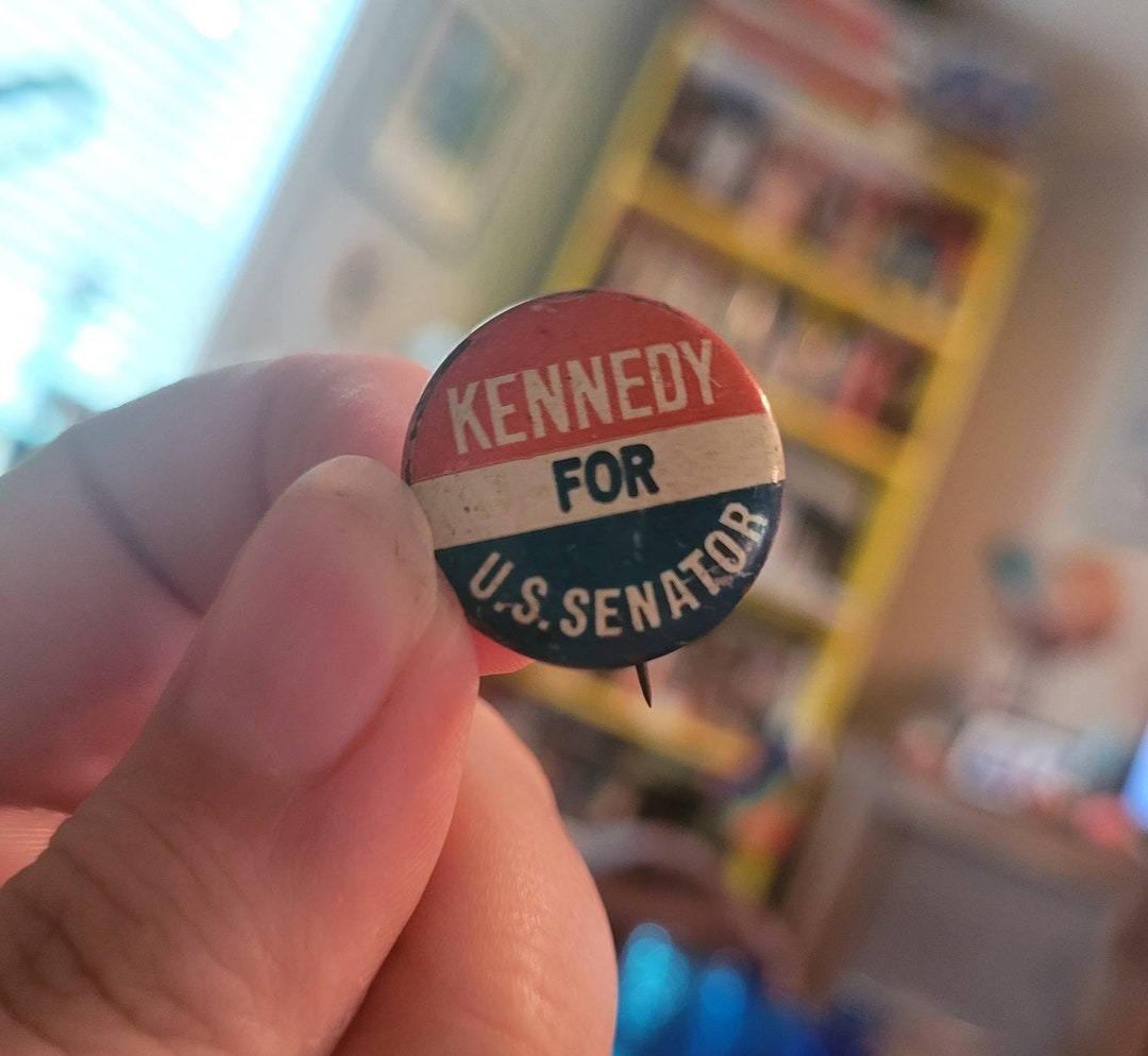 Vintage John F Kennedy for Senator Pin Back - Etsy
