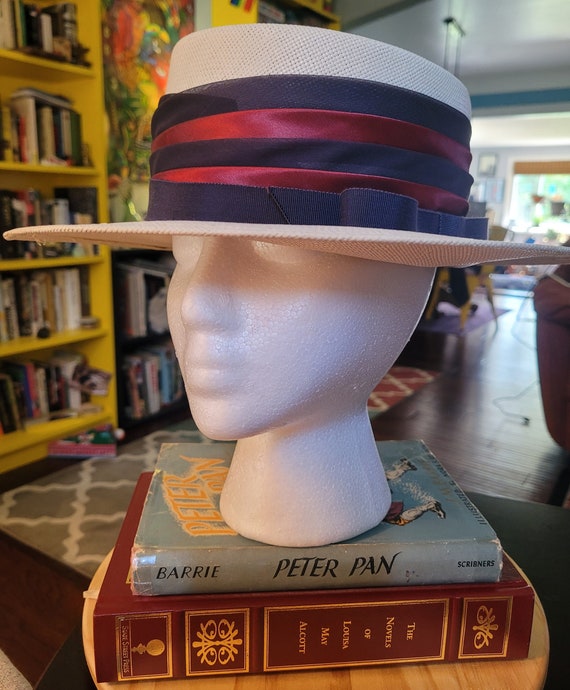 Vintage Boater hat - Gem