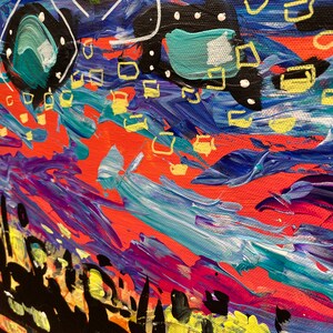 Original Abstract on Canvas 30" X 30" X 3/4" Mysterious Universe - Etsy