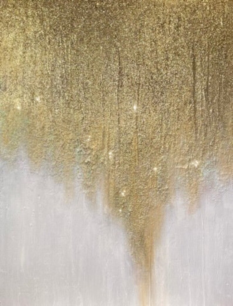 Sold Abstract Art on Canvas Original Glitter Art Mixed - Etsy