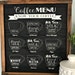 Know Your Coffee Sign Coffee Menu Sign Coffee Bar Sign - Etsy