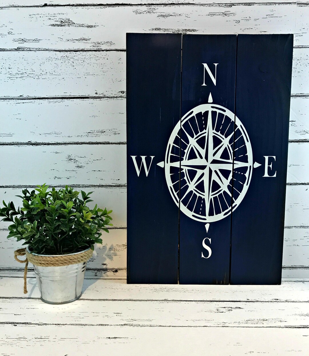 Compass Rose Nautical Compass Sign Beach House Decor Travel Decor ...
