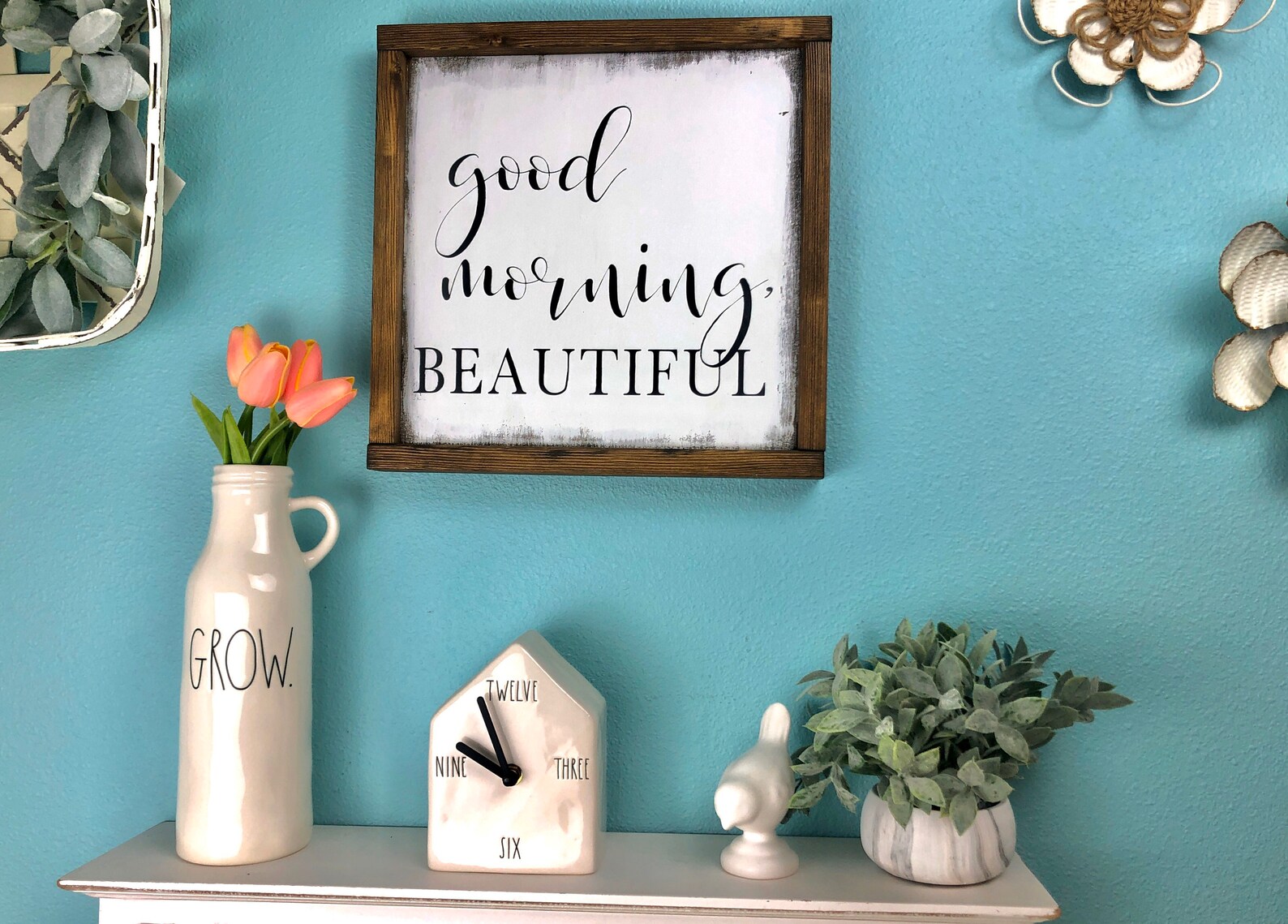 Good Morning Beautiful Sign Hello There Handsome Sign | Etsy
