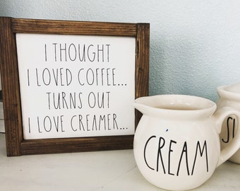 Coffee Creamer Sign | Etsy