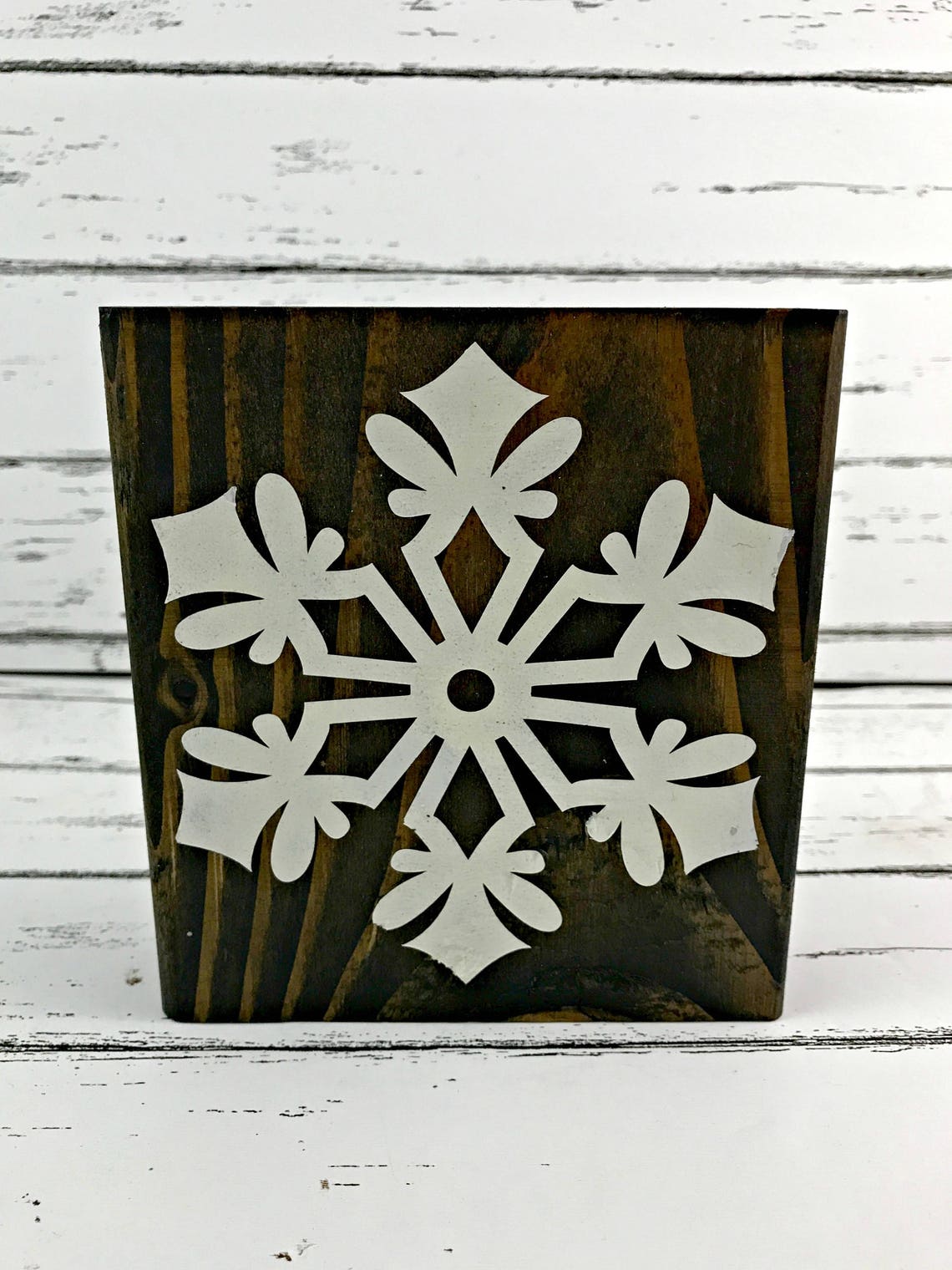 Snowflakes Set of 3 Snowflake Blocks Snowflake Blocks | Etsy