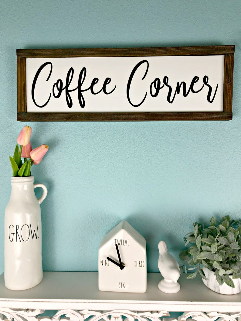 Coffee Corner Sign Coffee Bar Sign Coffee Bar Decor | Etsy