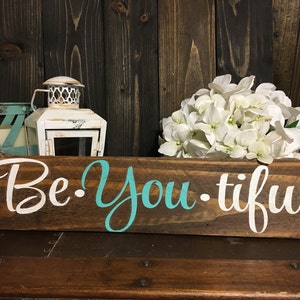 Beyoutiful Sign Motivational Sign Girls Bedroom Decor - Etsy Canada