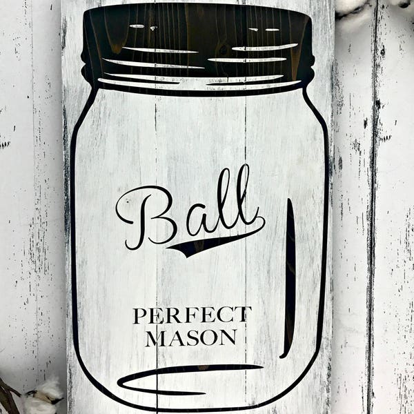 Mason Jar Sign - Etsy