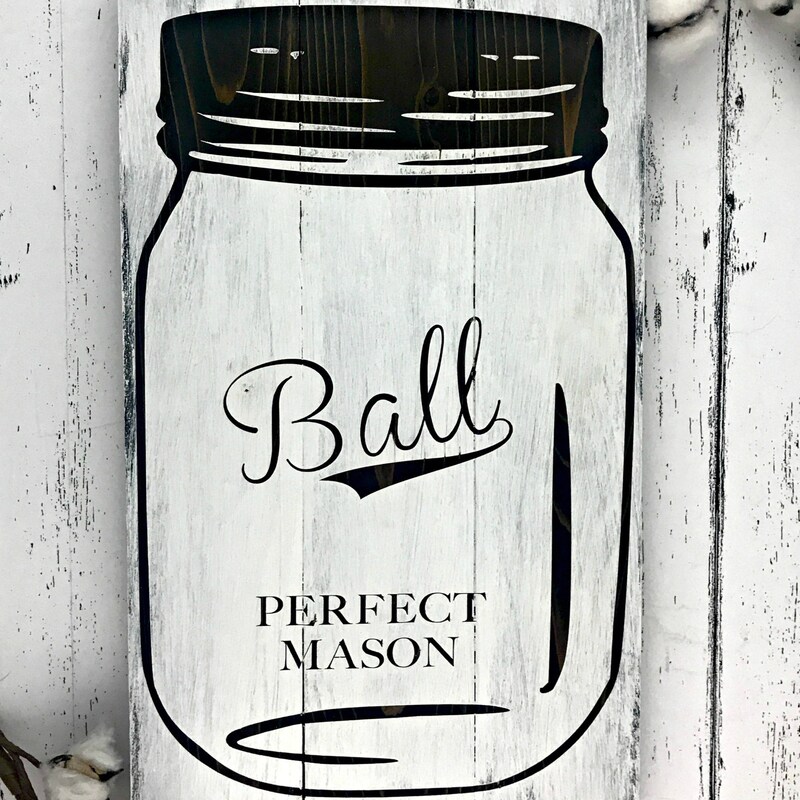 Mason Jar Sign - Etsy