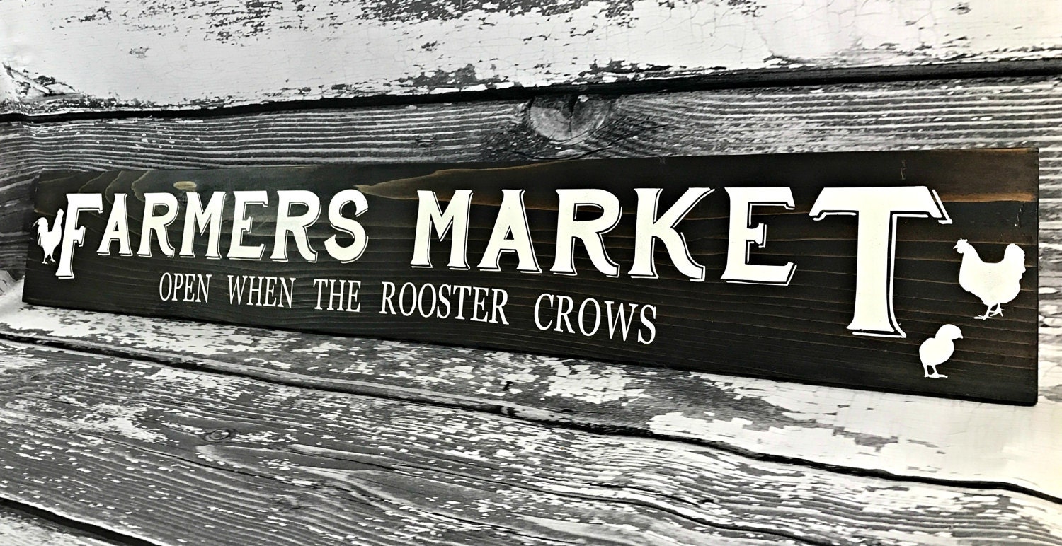 Farmers Market Sign Rustic Farm Sign Reclaimed Wood | Etsy