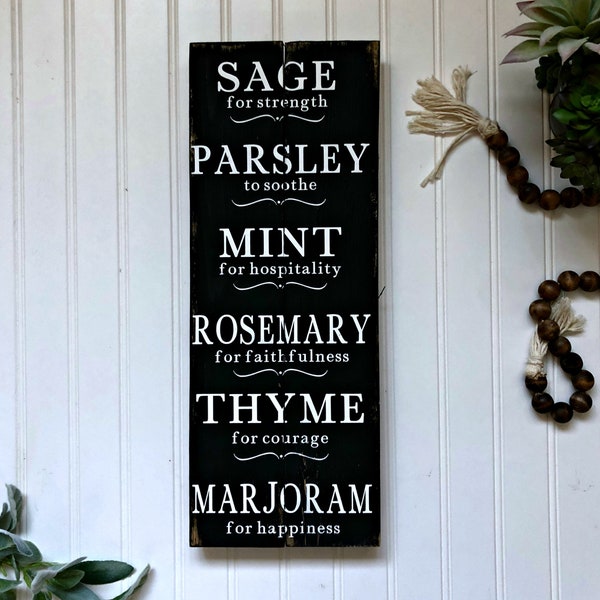 Thyme Sign - Etsy