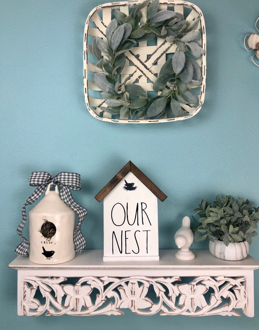 Our Nest Sign Rae Dunn Inspired Sign Wood House Sign New Home Gift ...