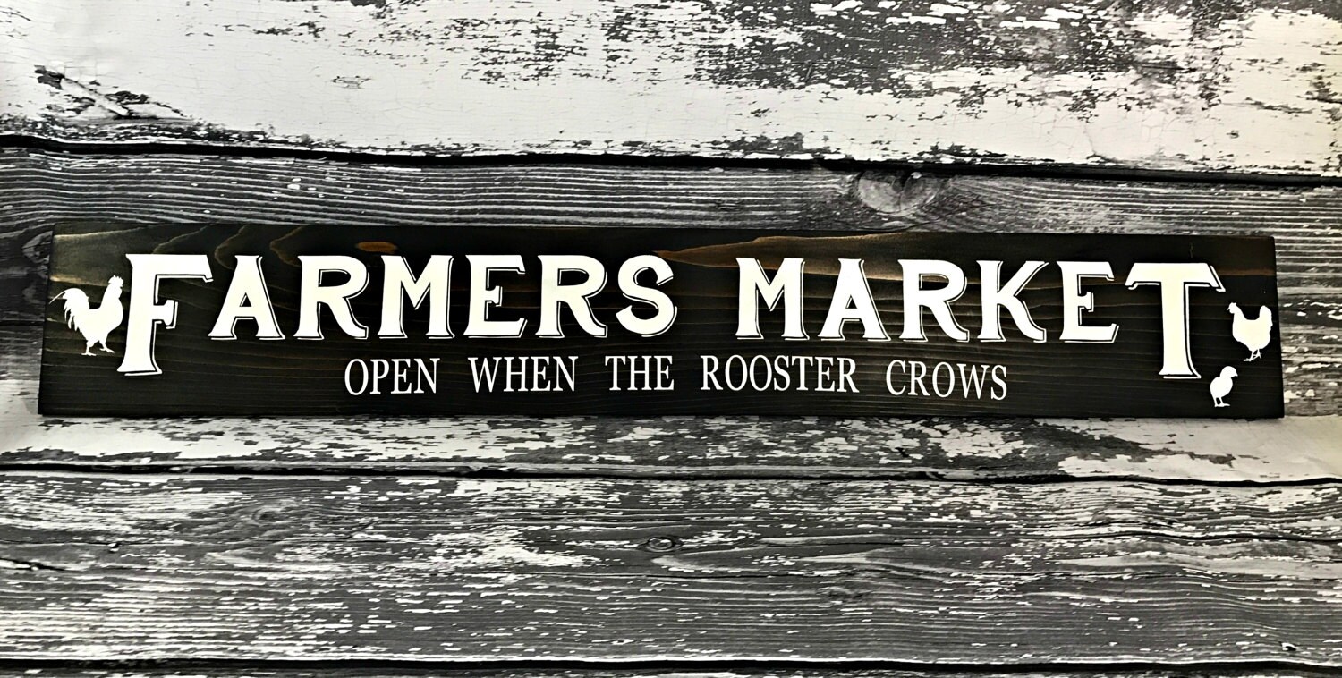 Farmers Market Sign Rustic Farm Sign Reclaimed Wood | Etsy