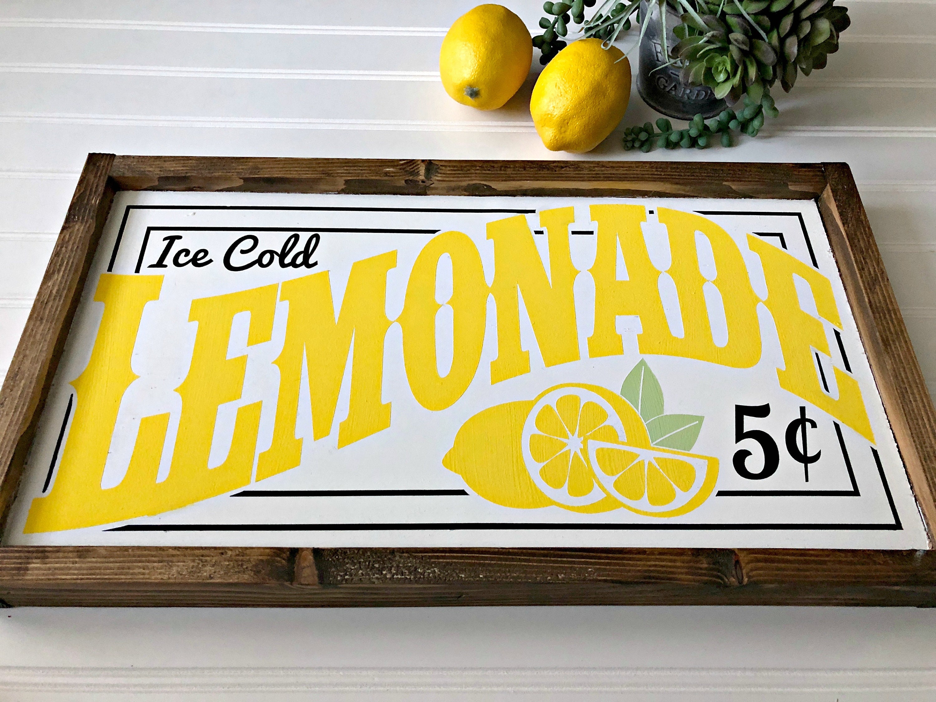 Ice Cold Lemonade Sign