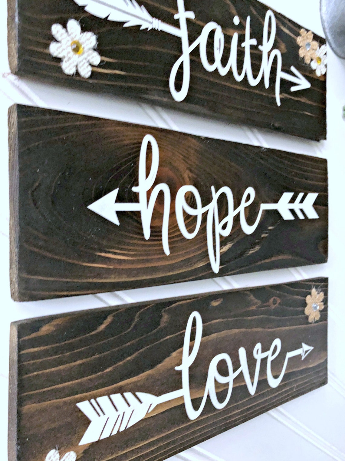 Faith Hope and Love Signs Arrow Signs Scripture Signs 1 - Etsy