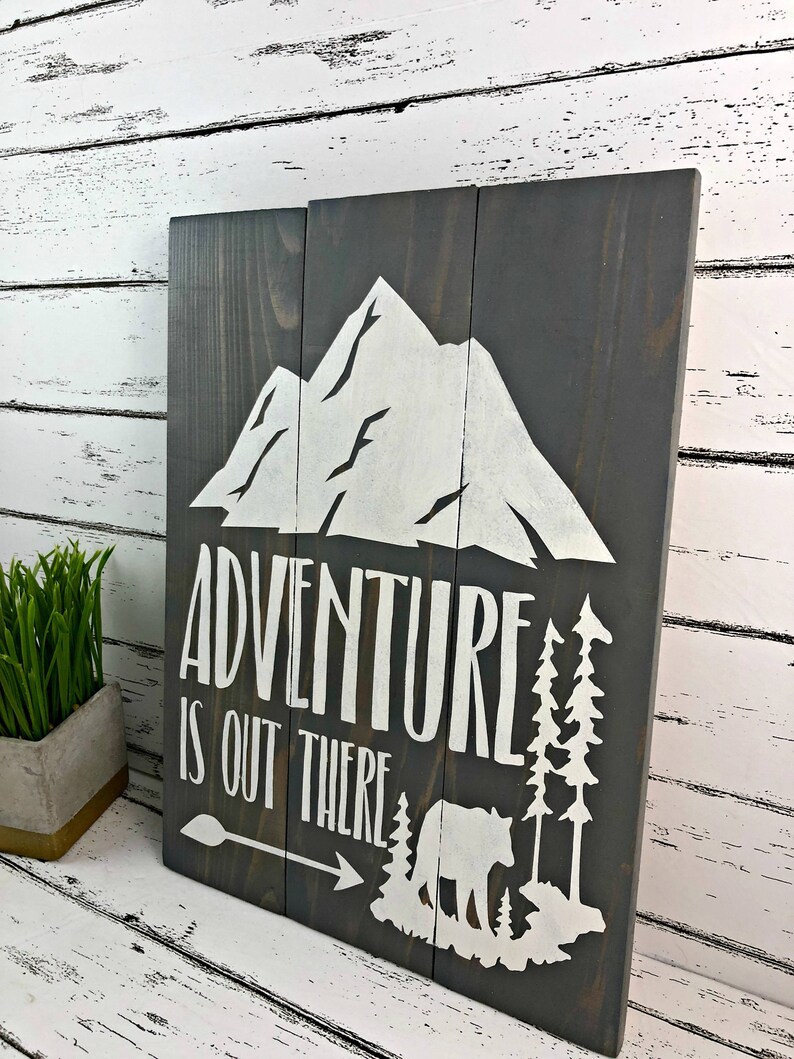 Adventure is Out There Sign Adventure Awaits Adventure - Etsy