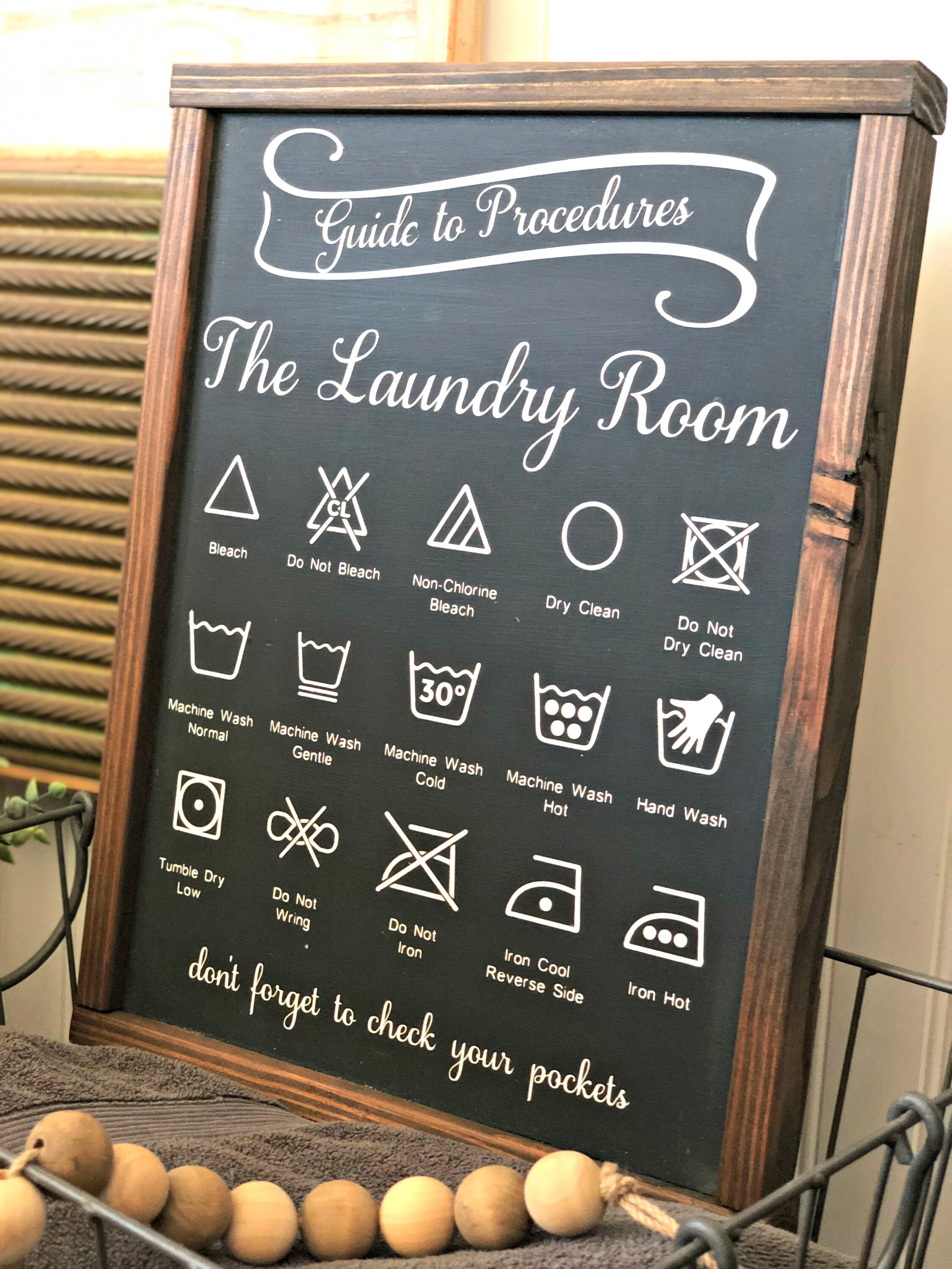 Laundry Guide Sign Laundry Procedures Sign Laundry Room - Etsy