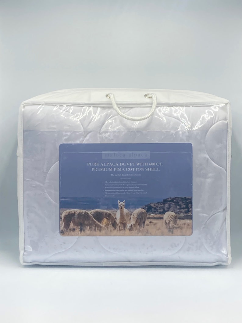 Pure Alpaca Duvet With 600 Count Pima Cotton Shell, Maloca Alpaca All ...