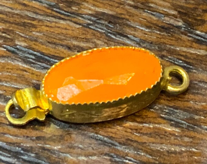 Vintage Single Strand Glass Stone Box Clasp Marked Czechoslovakia ...