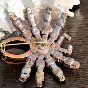Vintage Spider Brooch, Statement Spider Pin, Crystal Spider Brooch ...