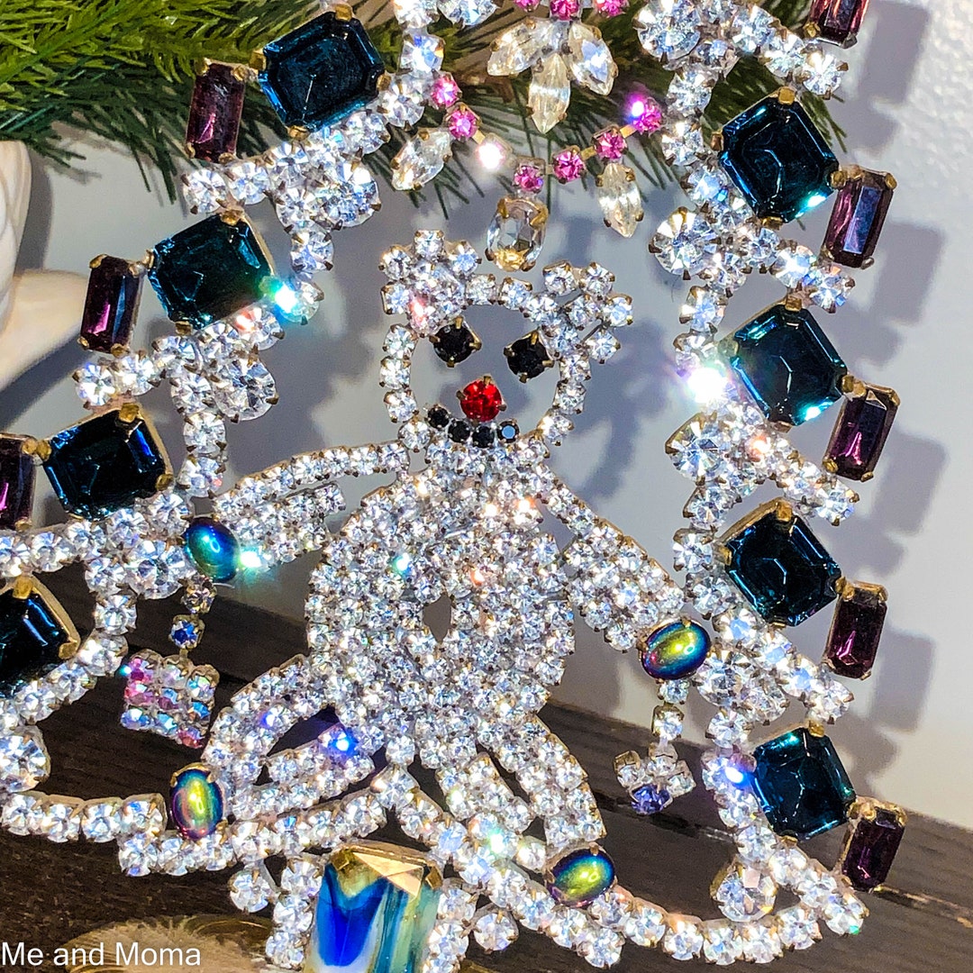 Teddy Bear Tree Vintage Czech Tree Czech Rhinestone Tree - Etsy