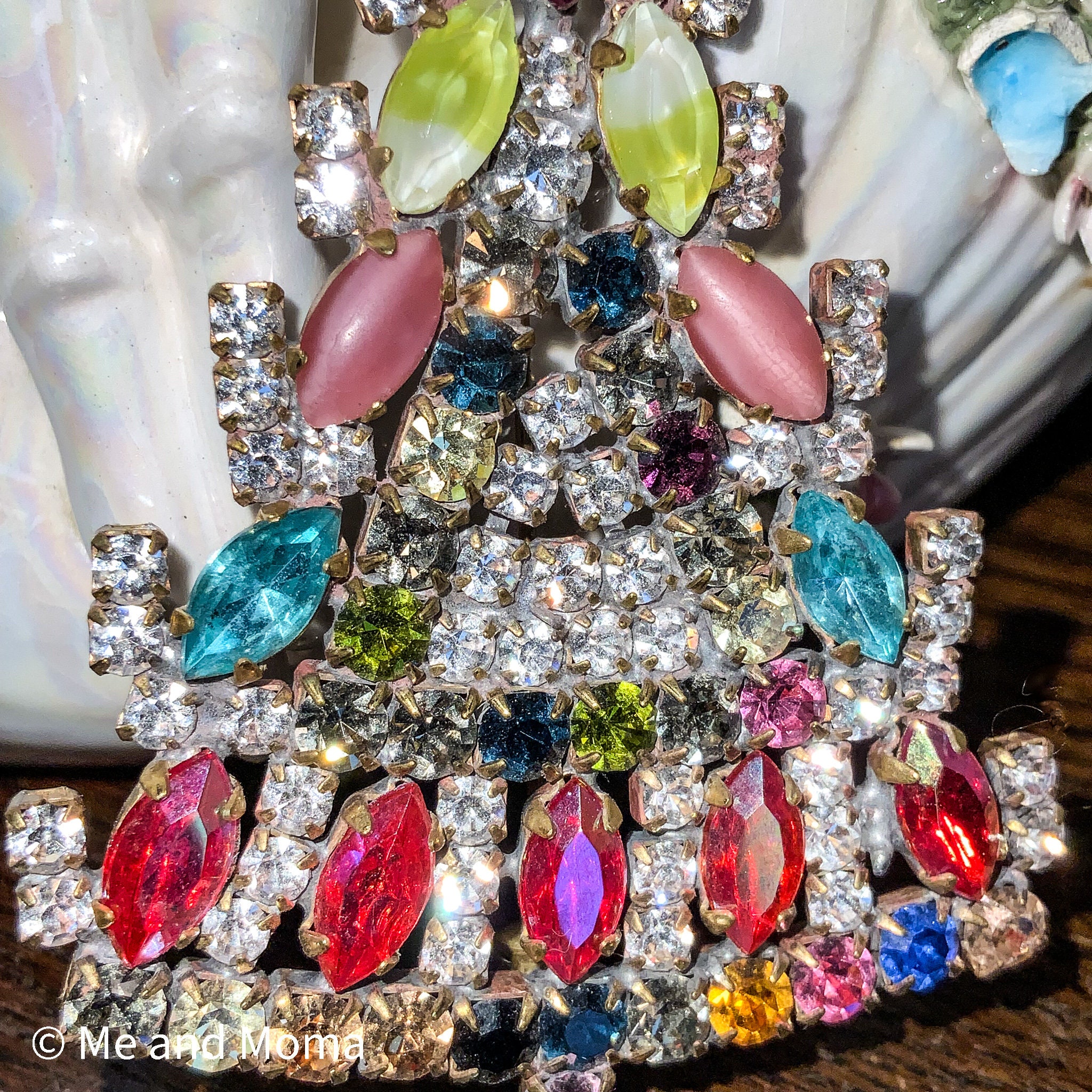 Czech Vintage Christmas Tree Pin Art Deco Christmas Tree - Etsy