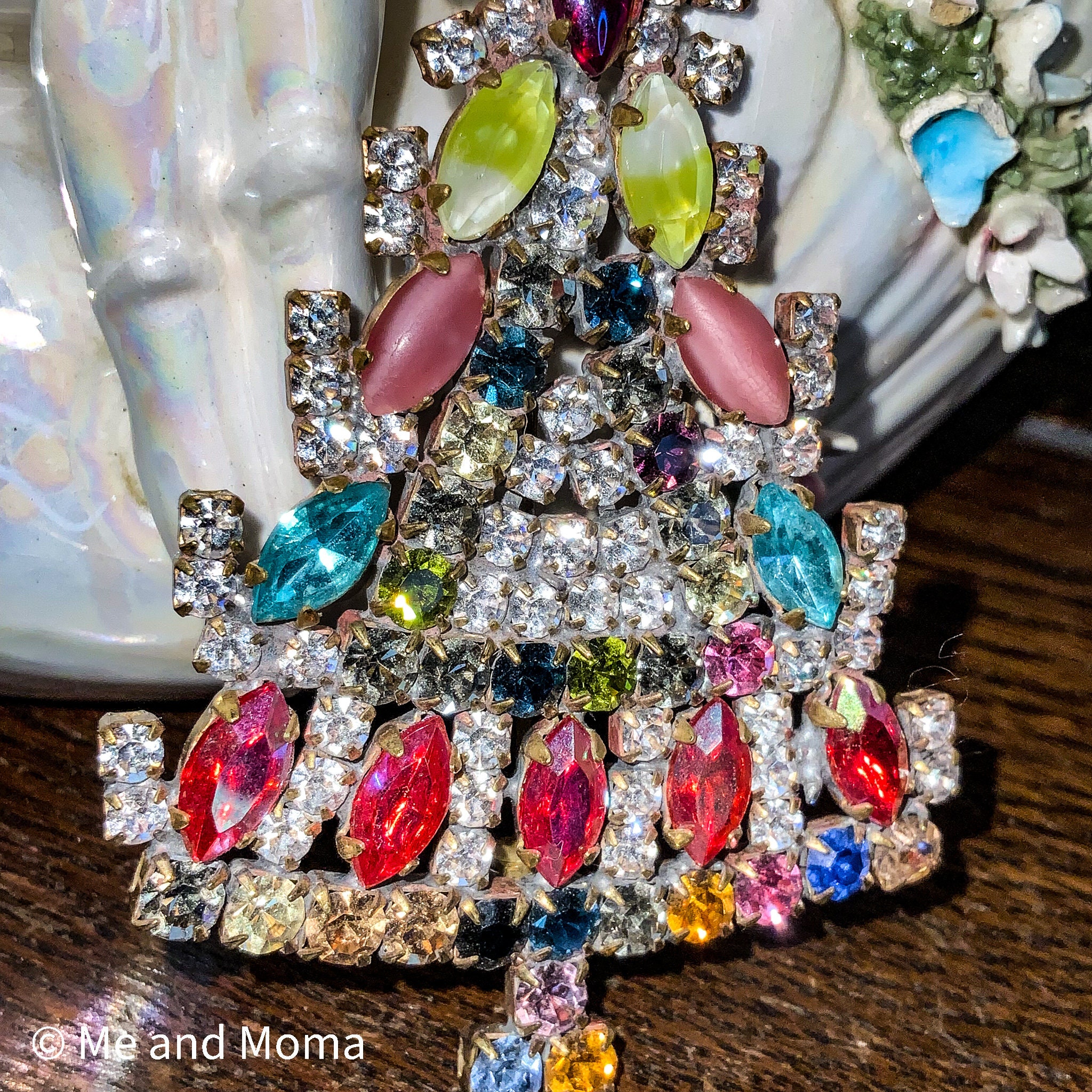 Czech Vintage Christmas Tree Pin Art Deco Christmas Tree - Etsy