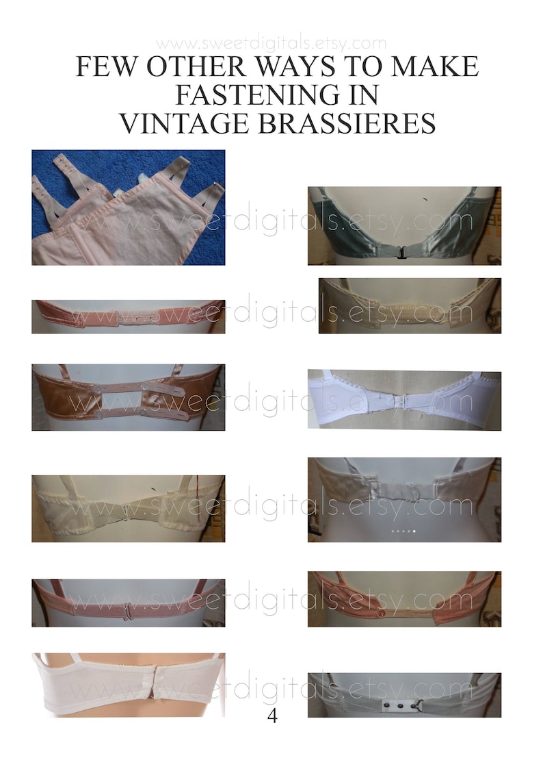 40s Brassiere & Knickers Sewing Pattern Bust 36 Bra Sewing Pattern PDF ...