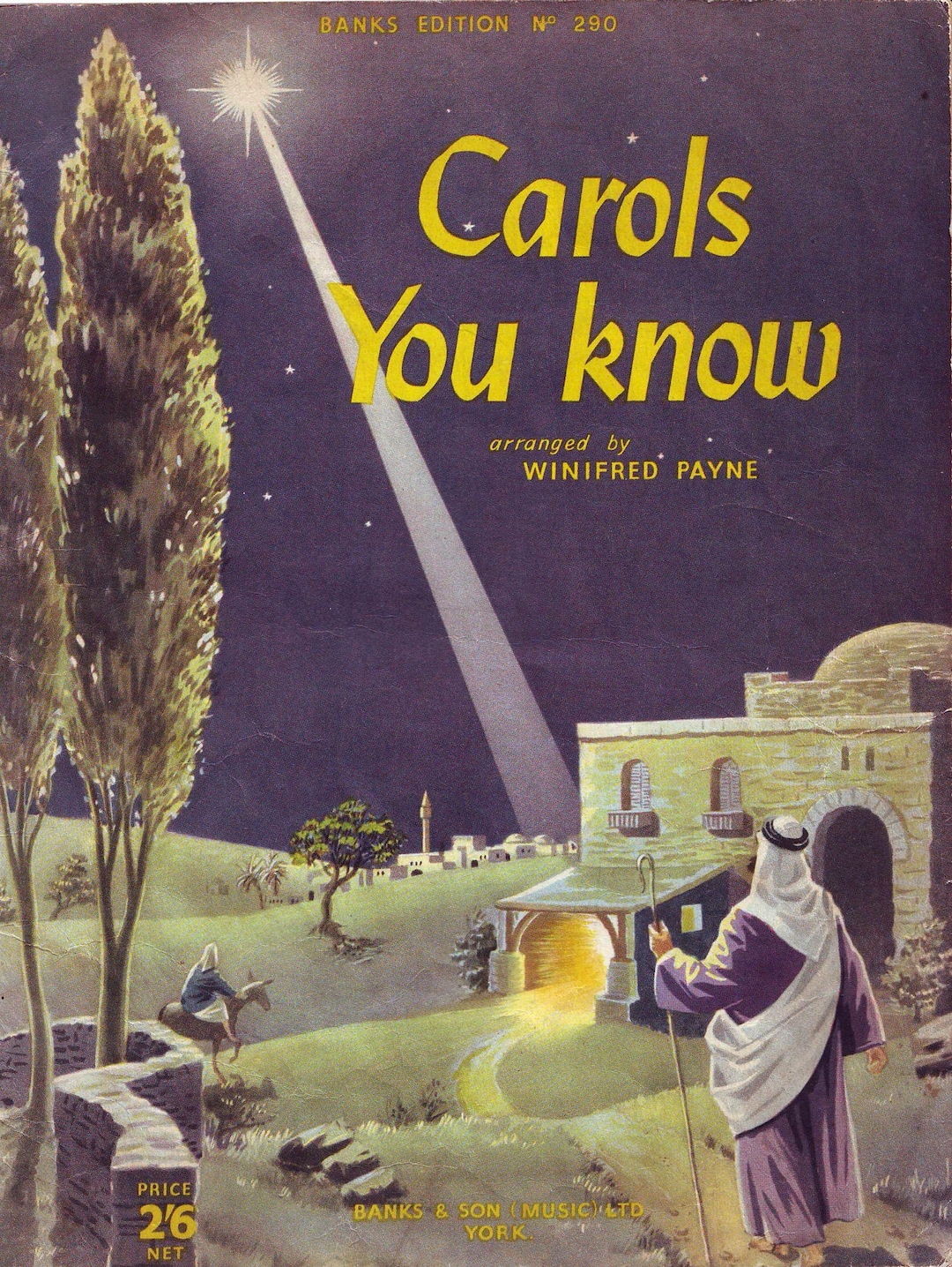 Christmas Carol Songbook "carols You Know" Christmas Holiday Music 13 ...