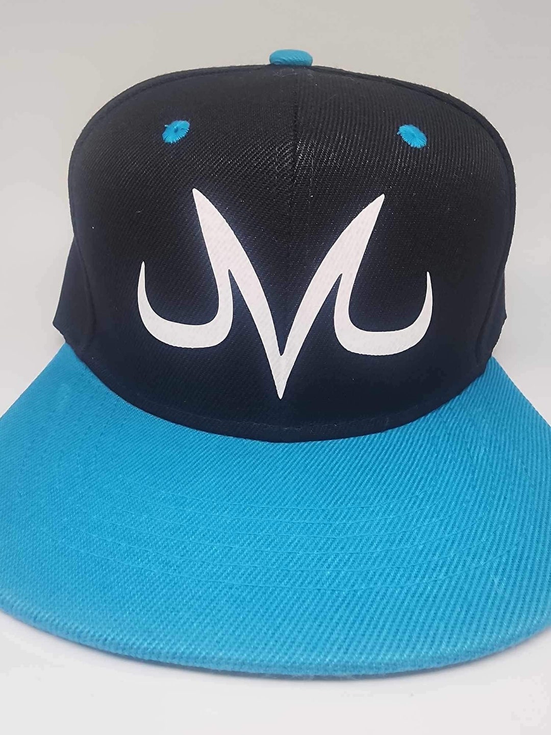 DBZ M Inspired Blue Snapback Hat. - Etsy