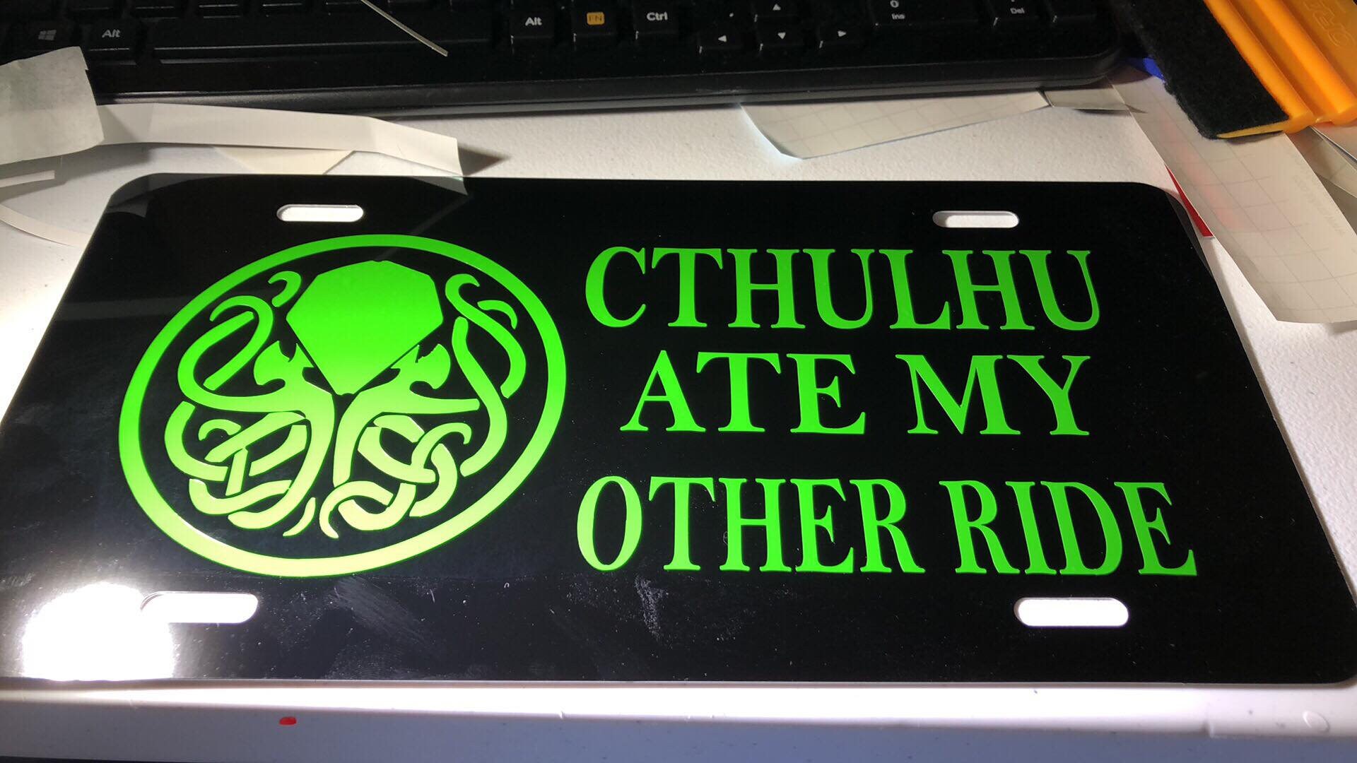 Cthulhu License Plate - Etsy