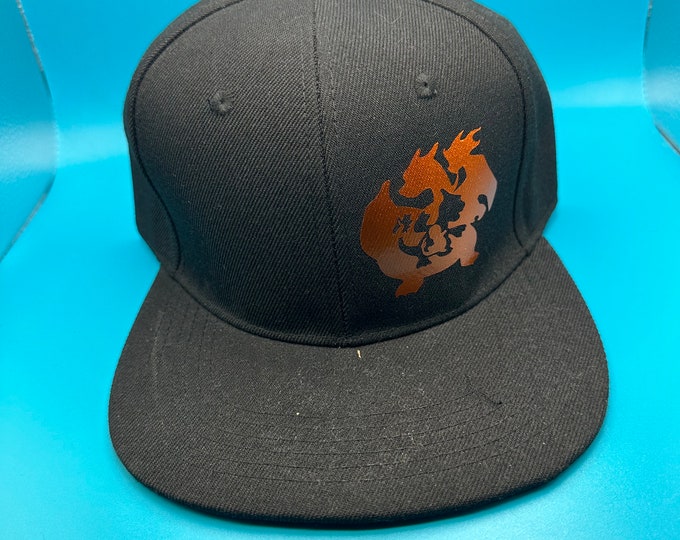 Charizard Inspired Snapback Hat. - Etsy