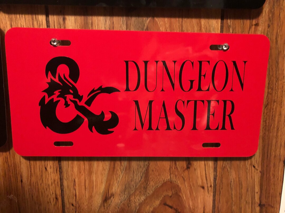 D&D Inspired Dungeon Master License Plate - Etsy