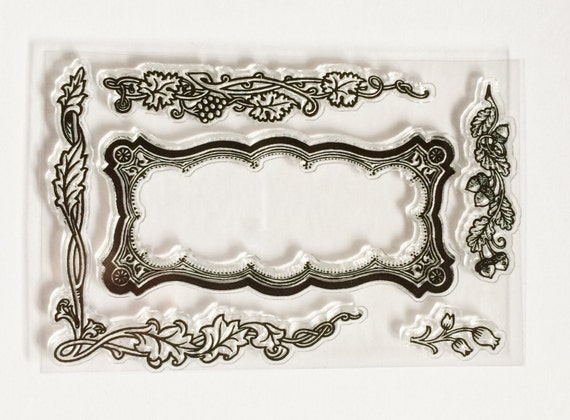 Scrapbooking Stamp Set Vintage Stamps Clear Stamps Stamping | Etsy