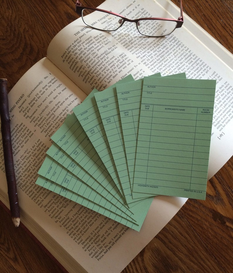 Book Cards, Library Book Card, Library Cards, Library Book Cards ...
