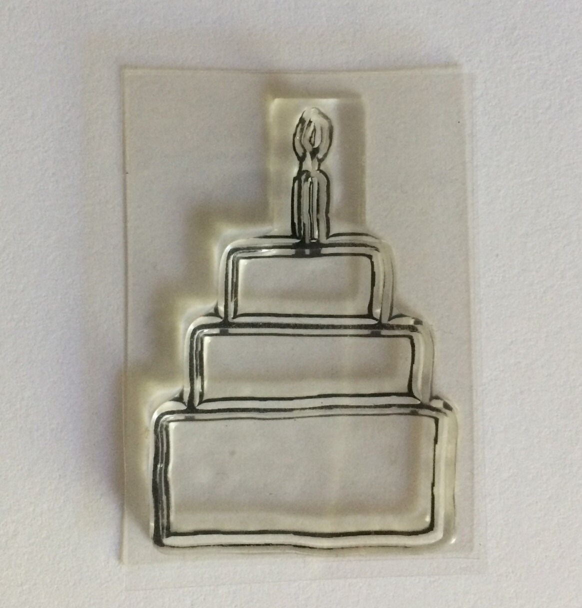 Petite Cake Stamp, Acrylic Stamp, Cake Stamp, Birthday Stamp, Wedding ...