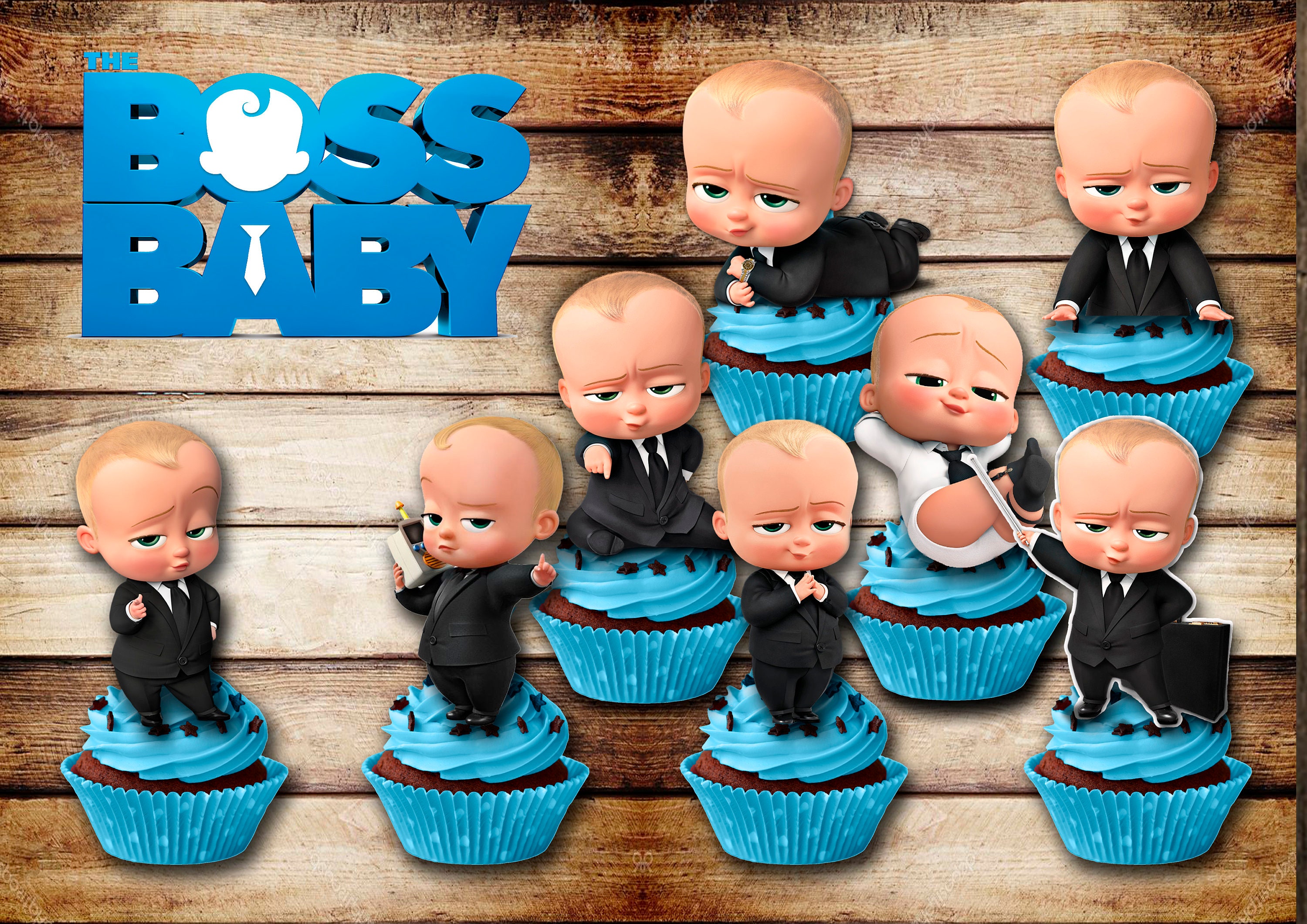 8 Boss Baby printable Boss Baby Centerpieces Boss Baby | Etsy