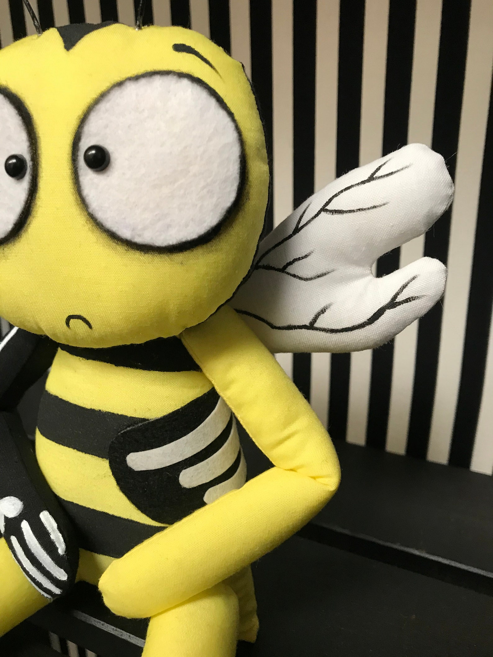 Zom-bee Art Doll Creepy Cute Gothic Bee Gothic Homeware - Etsy
