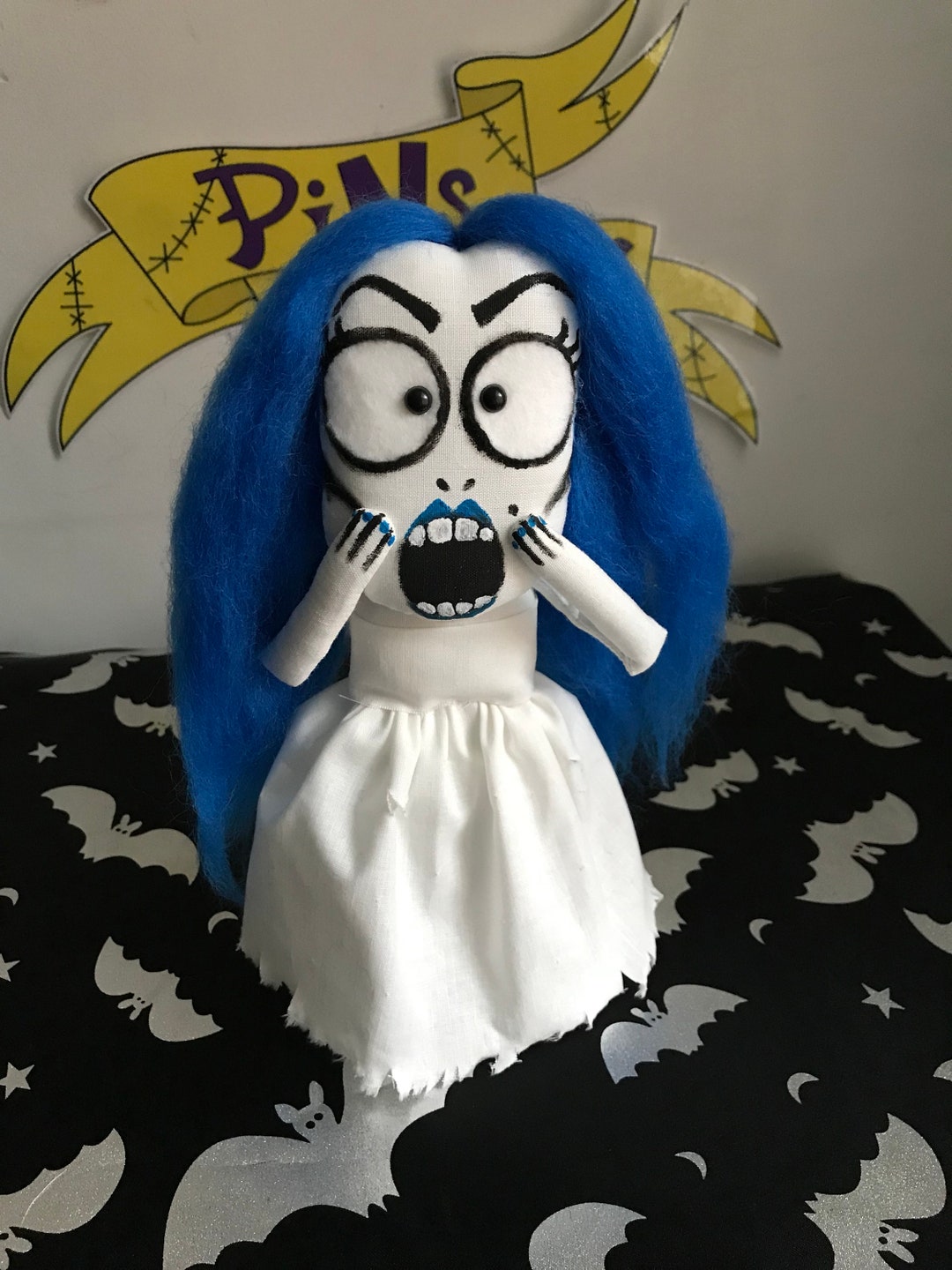 Screaming Spectre Art Doll, Creepy Ghost, Gothic Home, Halloween Doll ...