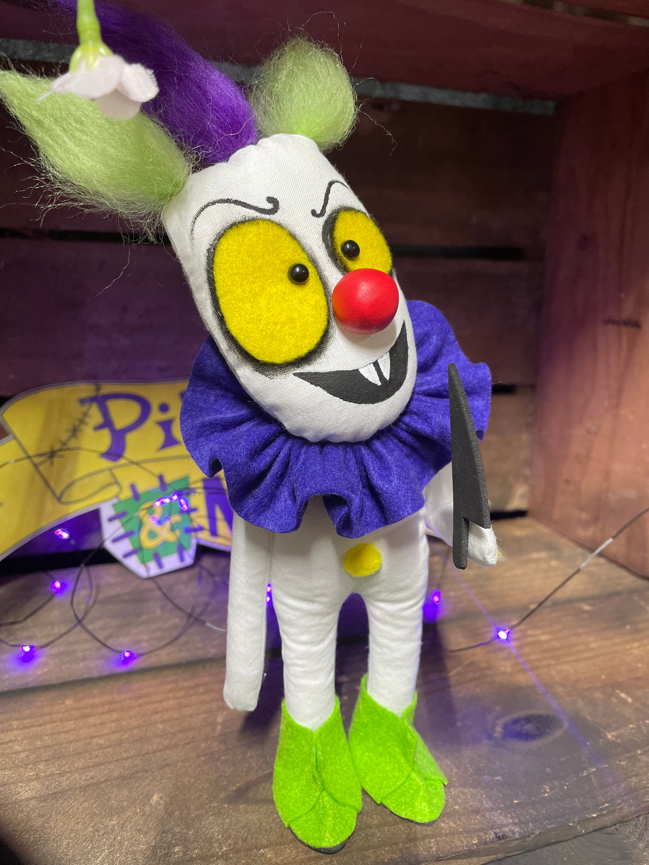 Creepy Cute Clown Art Doll Horror Art Doll Gothic Homeware - Etsy